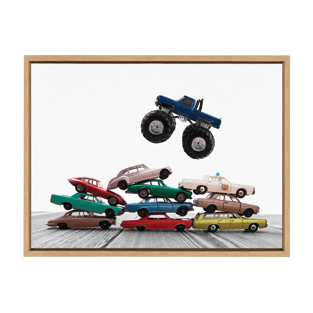 Beachcrest Home™ Shalyce Vintage Stacked Matchbox Cars And Monster Truck by Saint And Sailor ...